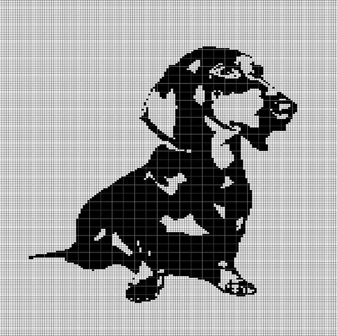Dachshund Crochet Afghan Pattern Graph - Etsy