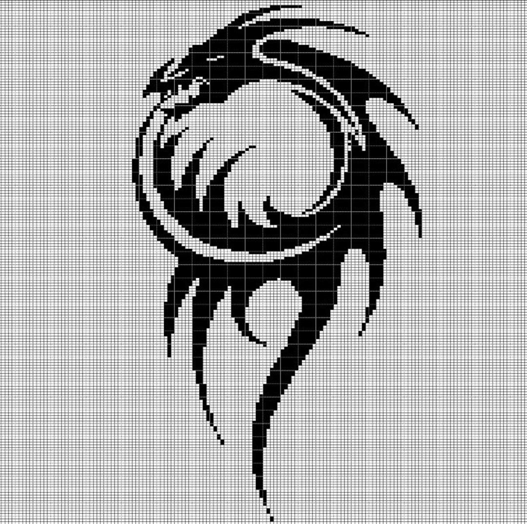 Dragon 14 Crochet Afghan Pattern Graph - Etsy