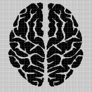 Brain Crochet Afghan Pattern Graph - Etsy