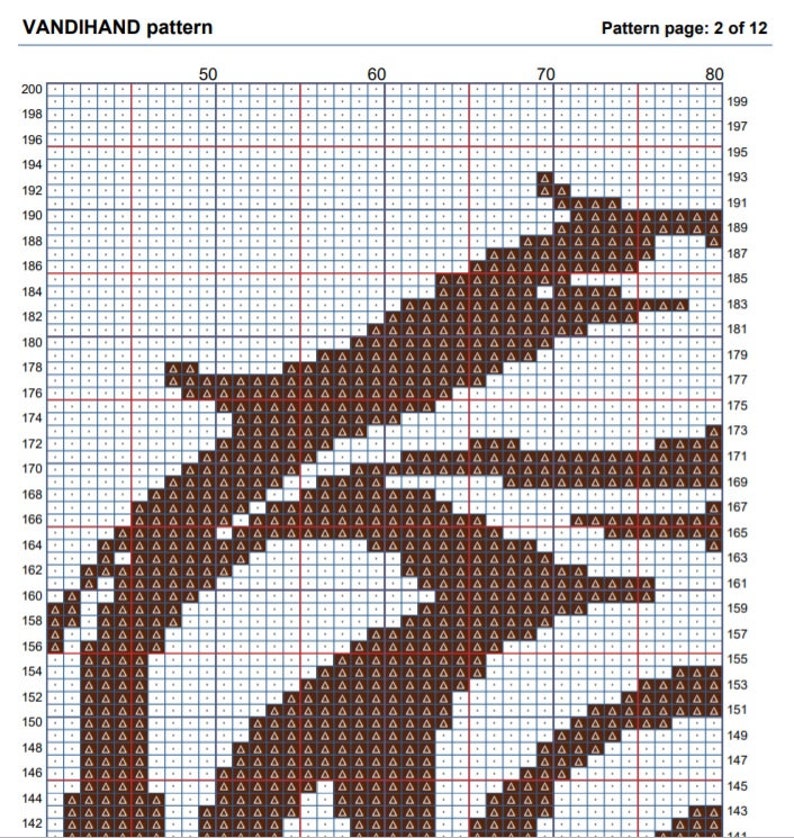 Eagle Head 4 Crochet Afghan Pattern Graph - Etsy