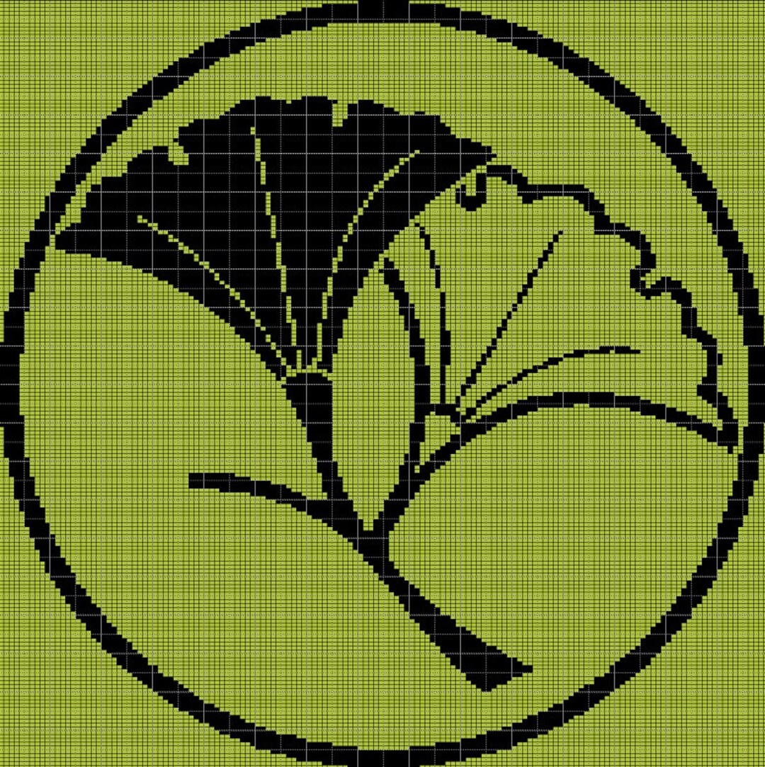 Ginkgo Biloba Crochet Afghan Pattern Graph - Etsy
