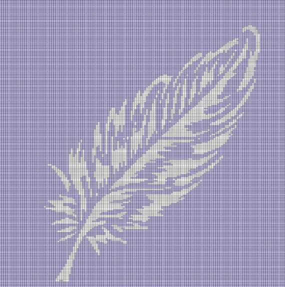 Feather Crochet Afghan Pattern Graph | Etsy