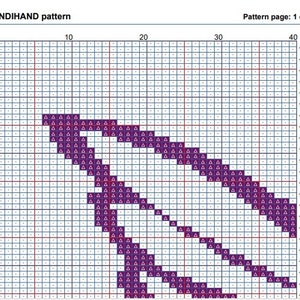 Purple Hummingbird Crochet Afghan Pattern Graph - Etsy