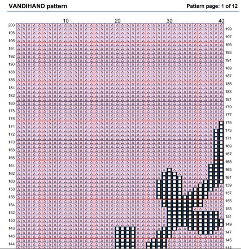 Mom Crochet Afghan Pattern Graph - Etsy
