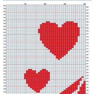 Love Face Crochet Afghan Pattern Graph - Etsy