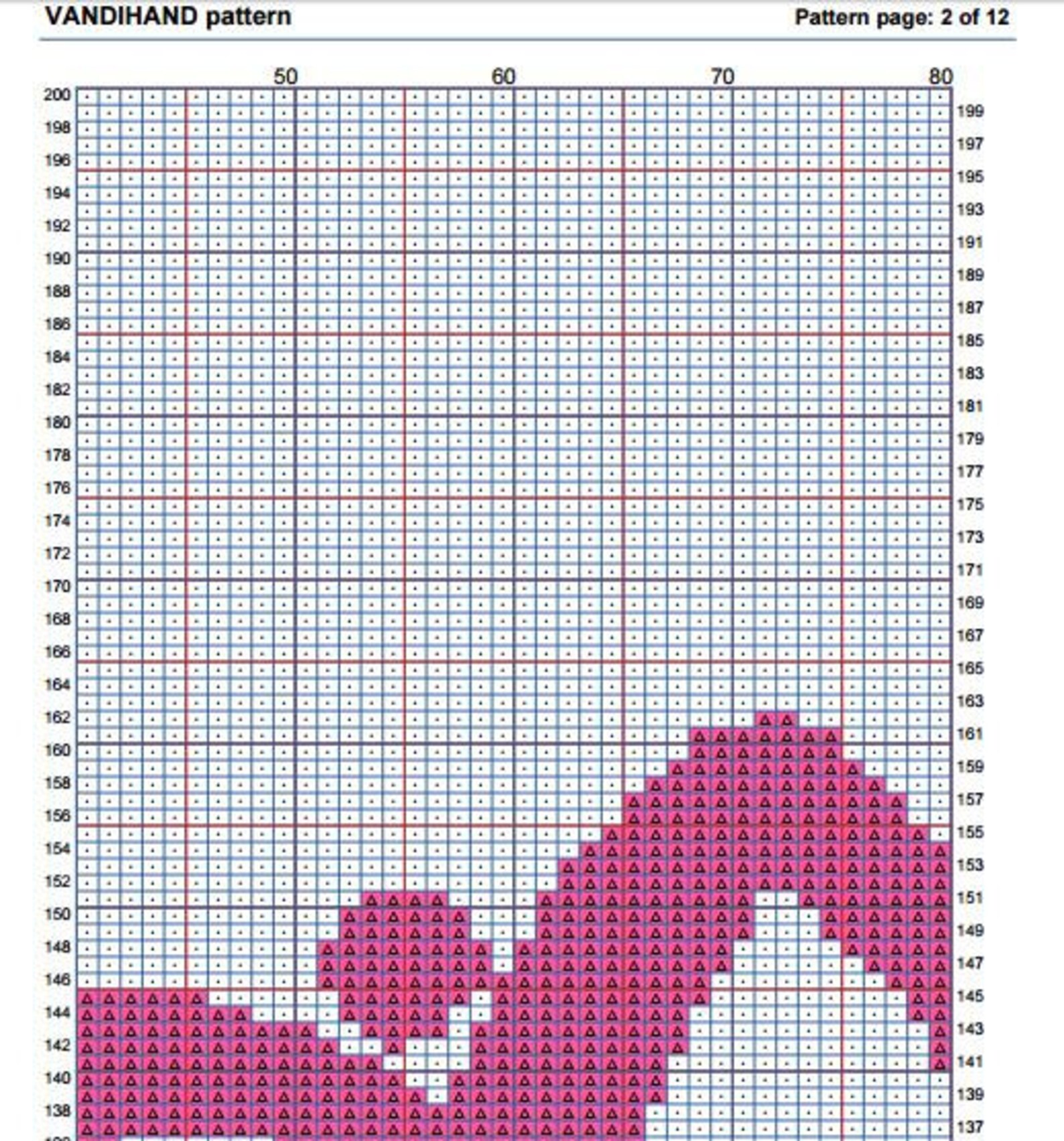 Lotus Art Crochet Afghan Pattern Graph | Etsy