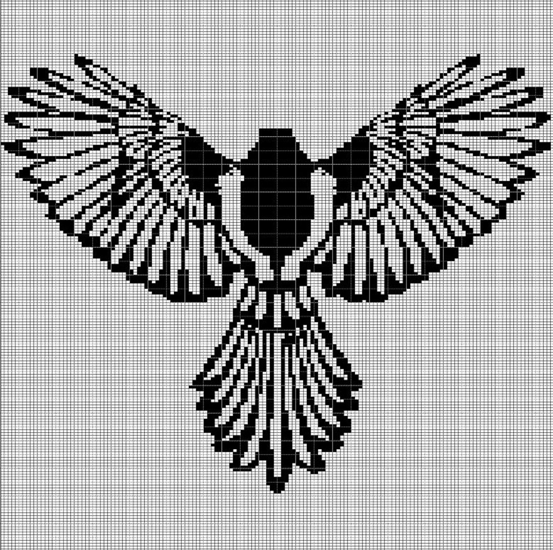 Big Bird Crochet Afghan Pattern Graph - Etsy