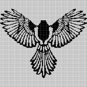 Big Bird Crochet Afghan Pattern Graph - Etsy