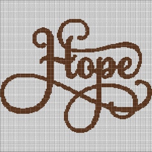 Hope 2 Crochet Afghan Pattern Graph - Etsy