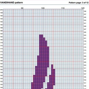 Hummingbird 5 Crochet Afghan Pattern Graph - Etsy