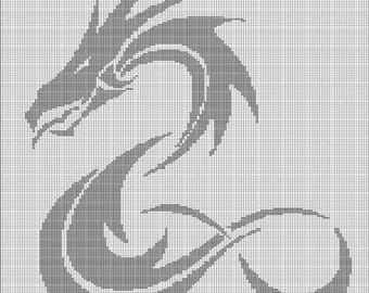Little Dragon Crochet Afghan Pattern Graph - Etsy