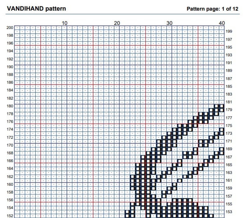 Music Crochet Afghan Pattern Graph - Etsy