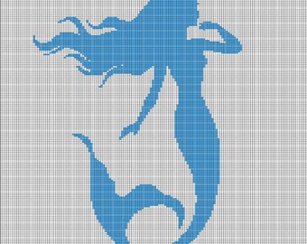 Mermaid 8 Crochet Afghan Pattern Graph | Etsy