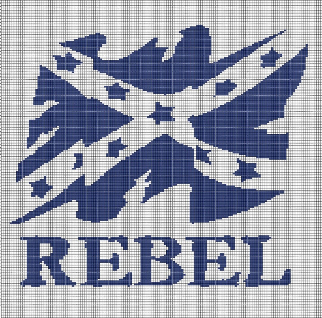 Rebel Crochet Afghan Pattern Graph - Etsy