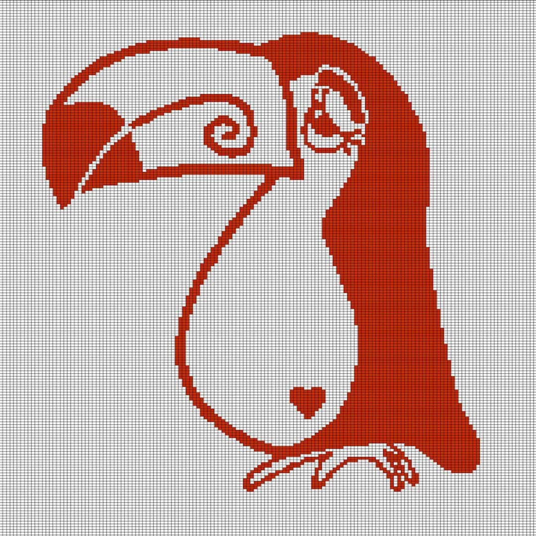 Toucan Crochet Afghan Pattern Graph - Etsy