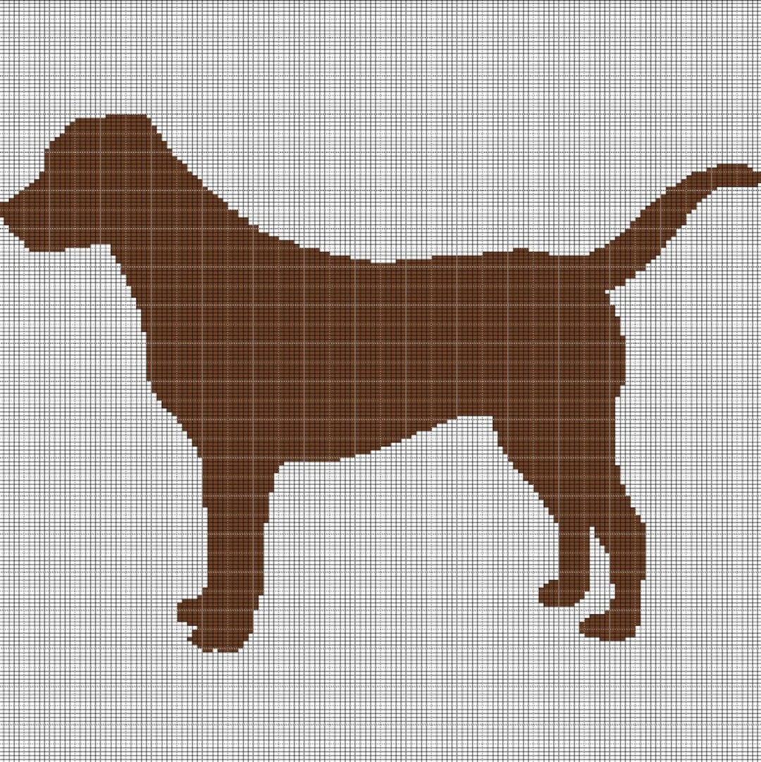 Dog Crochet Afghan Pattern Graph - Etsy