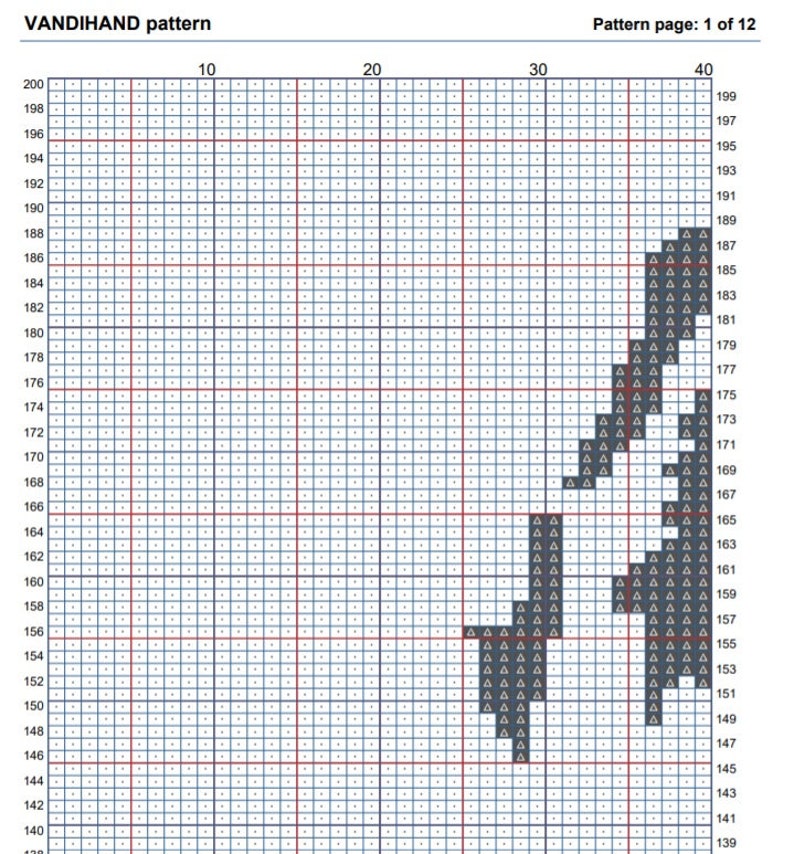 Wolf Head 7 Crochet Afghan Pattern Graph - Etsy