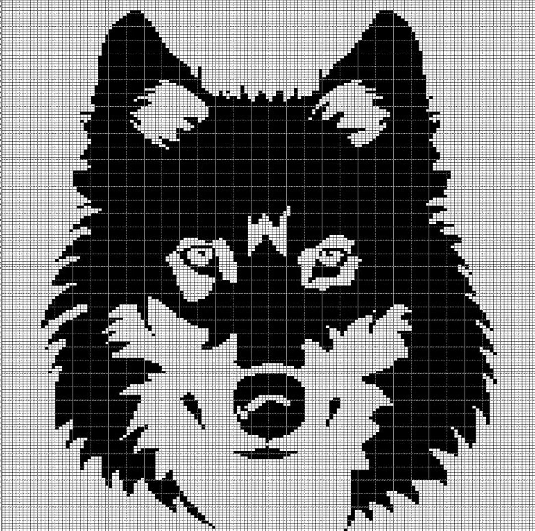 Wolf Head 11 Crochet Afghan Pattern Graph - Etsy