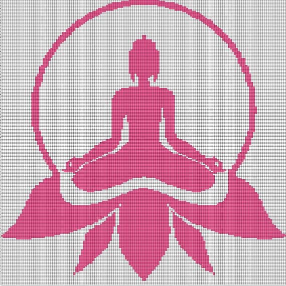 Namaste Crochet Afghan Pattern Graph | Etsy