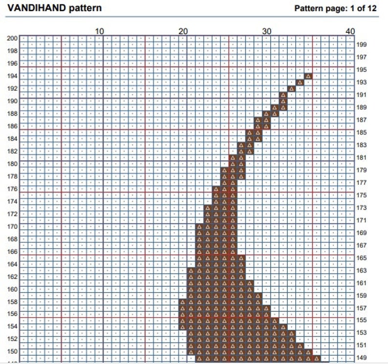 Eagle 2 Crochet Afghan Pattern Graph - Etsy
