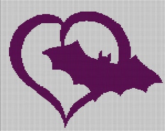 Little Bat 2 Crochet Afghan Pattern Graph - Etsy
