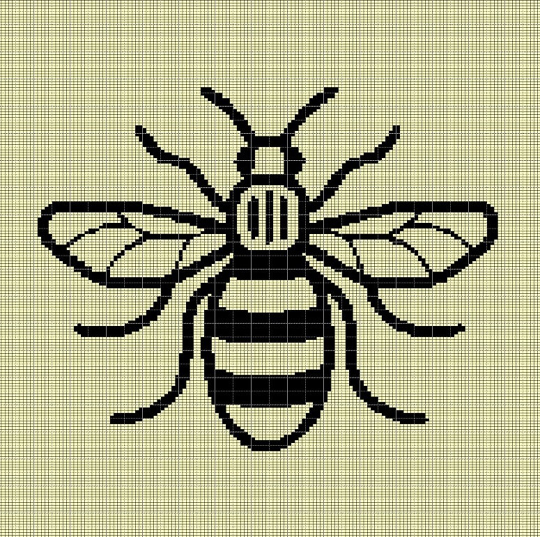 Bee 5 Crochet Afghan Pattern Graph - Etsy