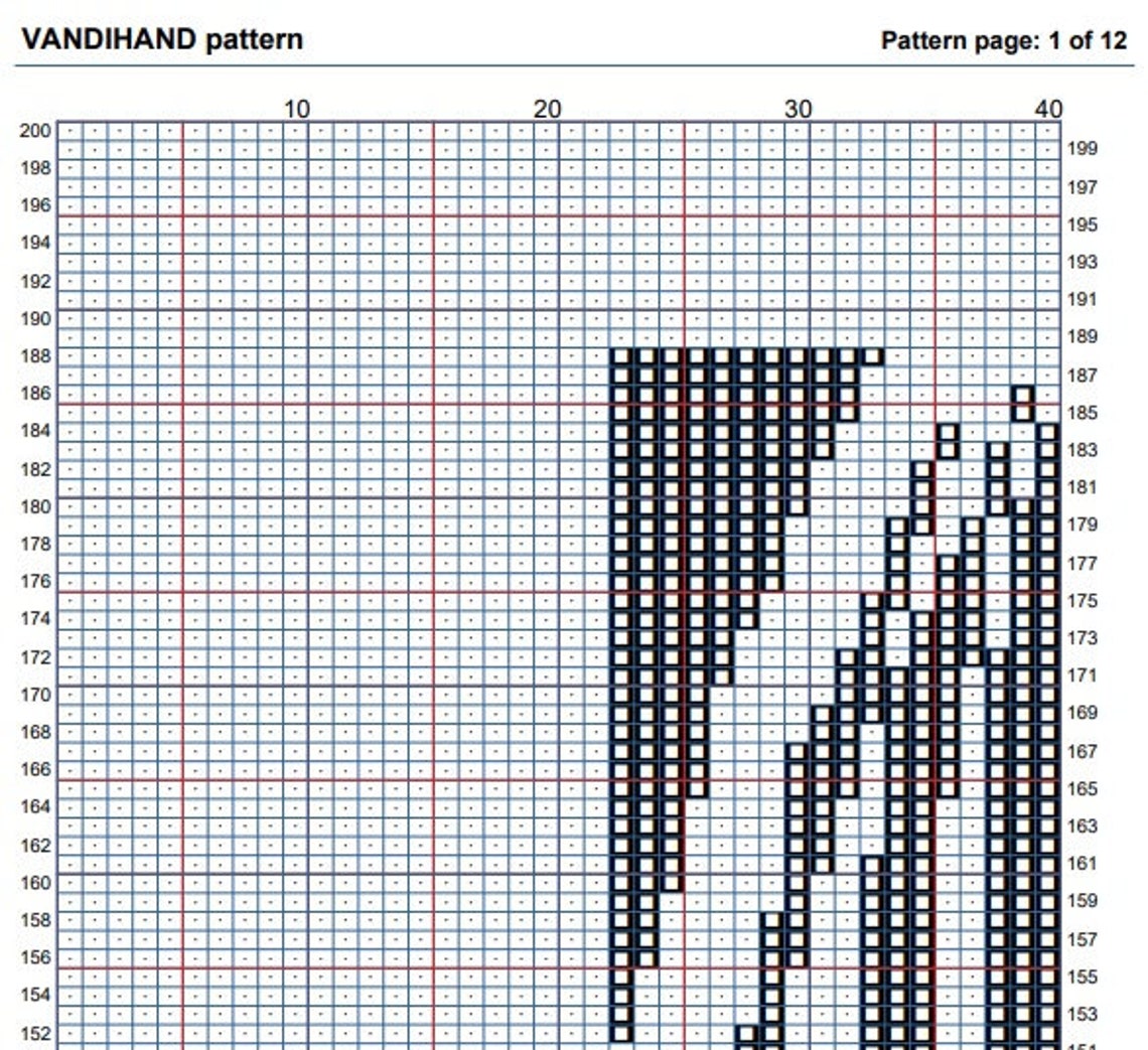 Zebra Crochet Afghan Pattern Graph | Etsy