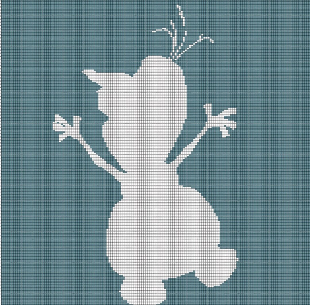 Olaf Crochet Afghan Pattern Graph - Etsy