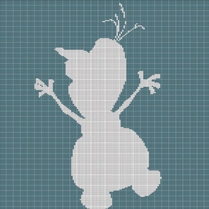 Olaf Crochet Afghan Pattern Graph - Etsy