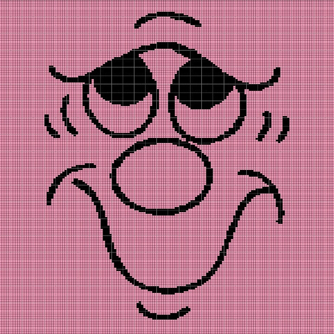 Dreamy Face Crochet Afghan Pattern Graph - Etsy