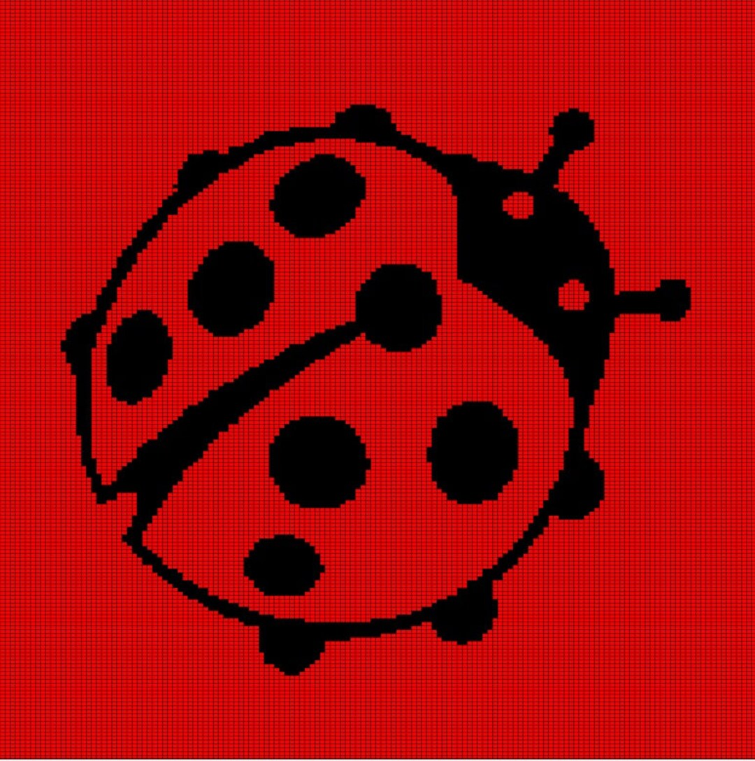 Ladybug Crochet Afghan Pattern Graph - Etsy