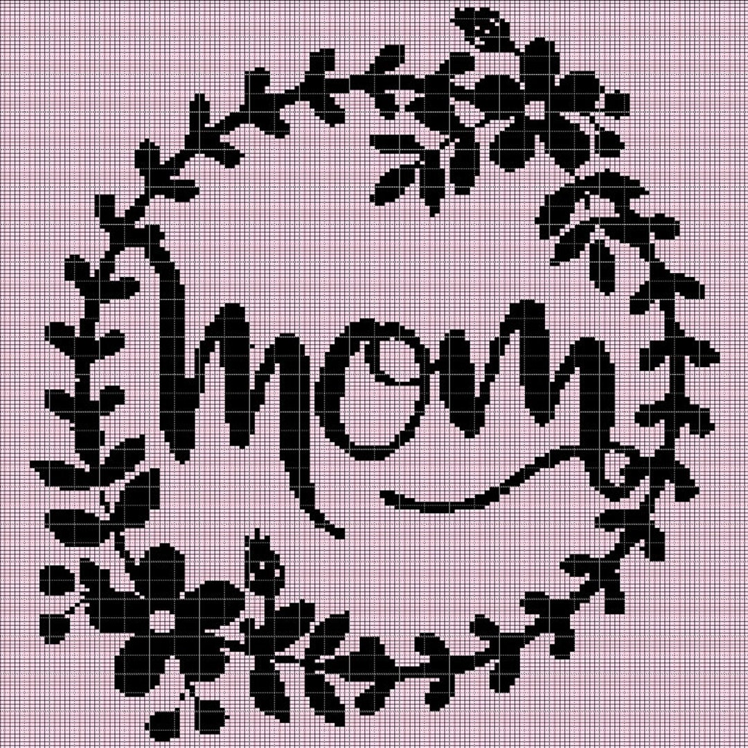 Mom Crochet Afghan Pattern Graph - Etsy