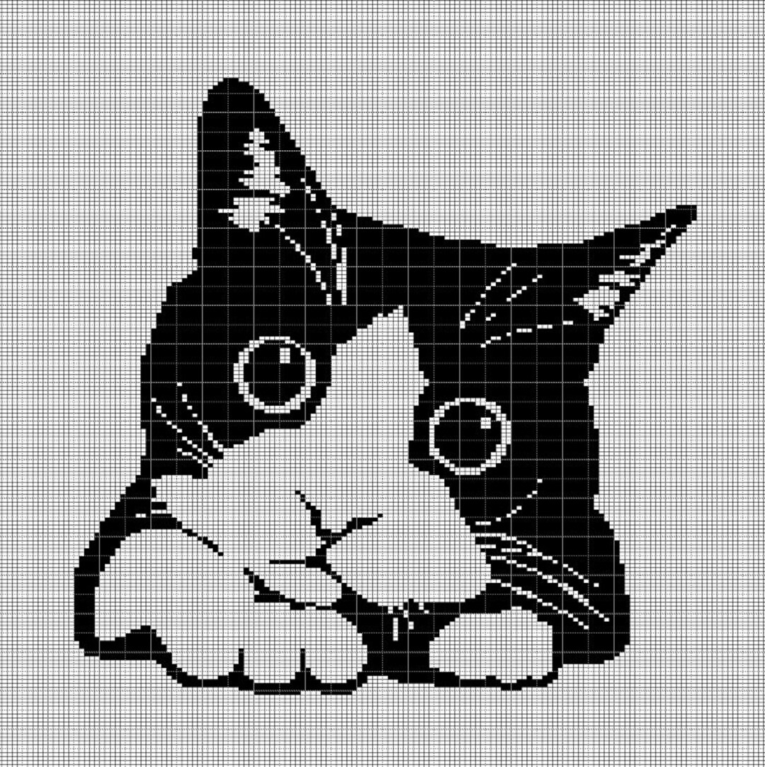 Cat 8 Crochet Afghan Pattern Graph - Etsy