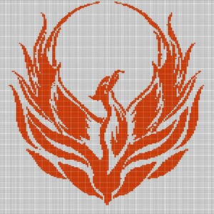 Phoenix 4 Crochet Afghan Pattern Graph - Etsy