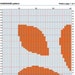 Orange Stencil Crochet Afghan Pattern Graph - Etsy