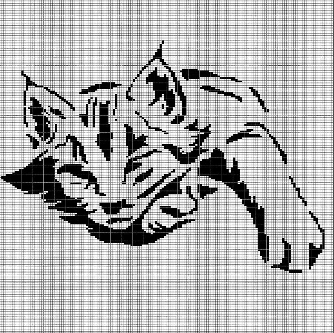 Bobcat Crochet Afghan Pattern Graph - Etsy