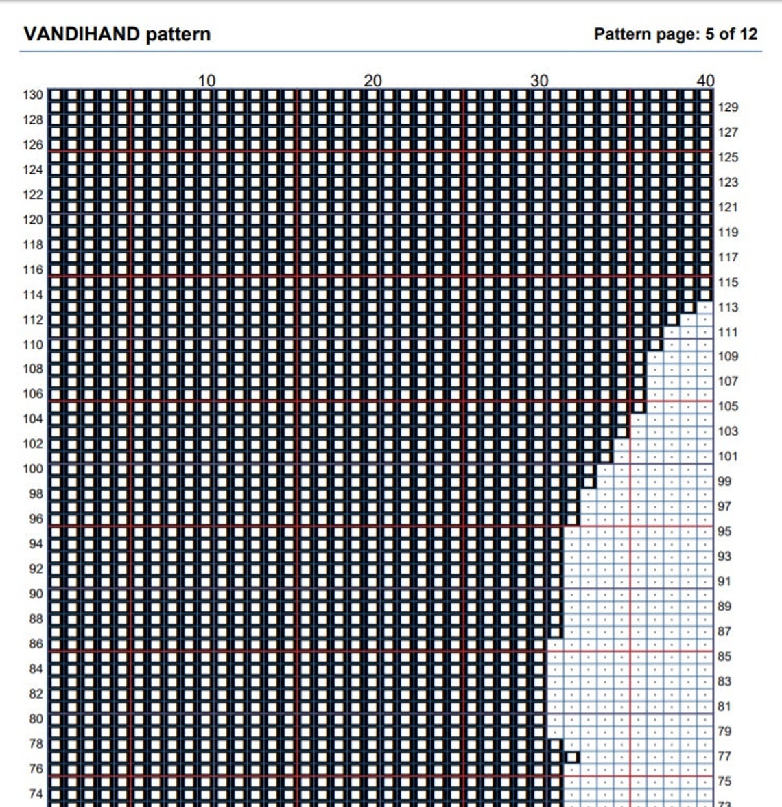 Poodle Crochet Afghan Pattern Graph | Etsy