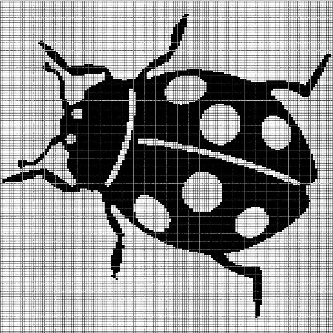 Bug Crochet Afghan Pattern Graph - Etsy