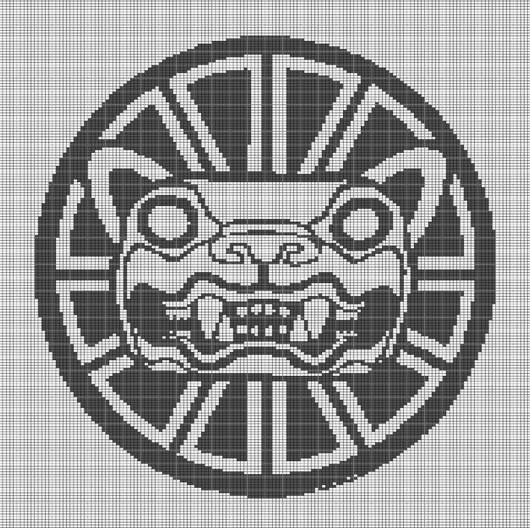 Aztec Jaguar Crochet Afghan Pattern Graph - Etsy