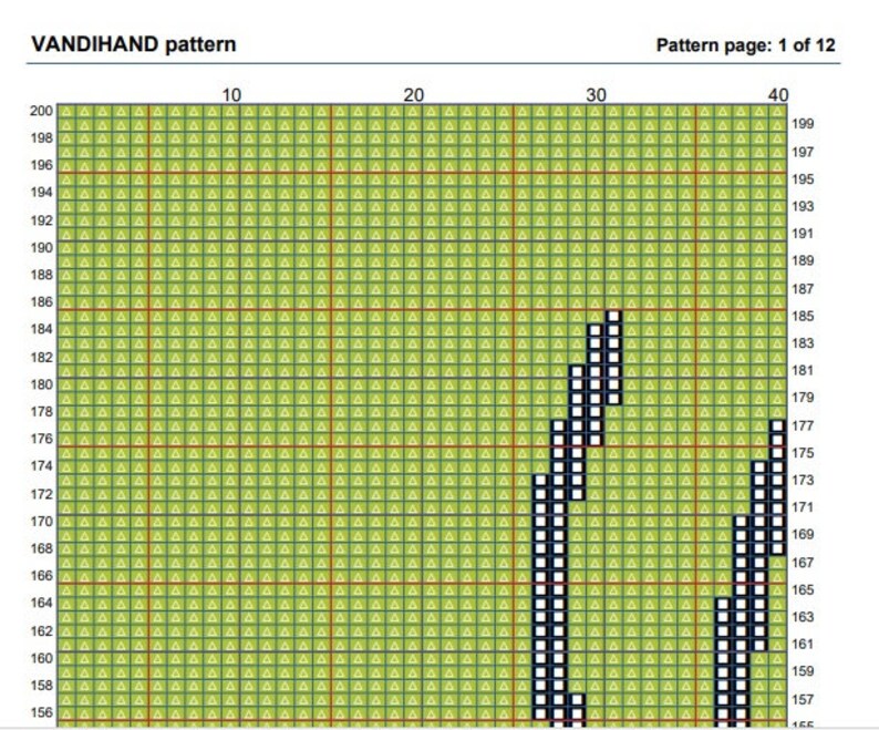Patient Face Crochet Afghan Pattern Graph | Etsy
