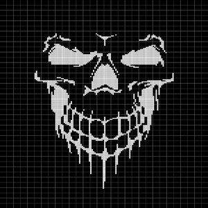 Skull 5 Crochet Afghan Pattern Graph - Etsy