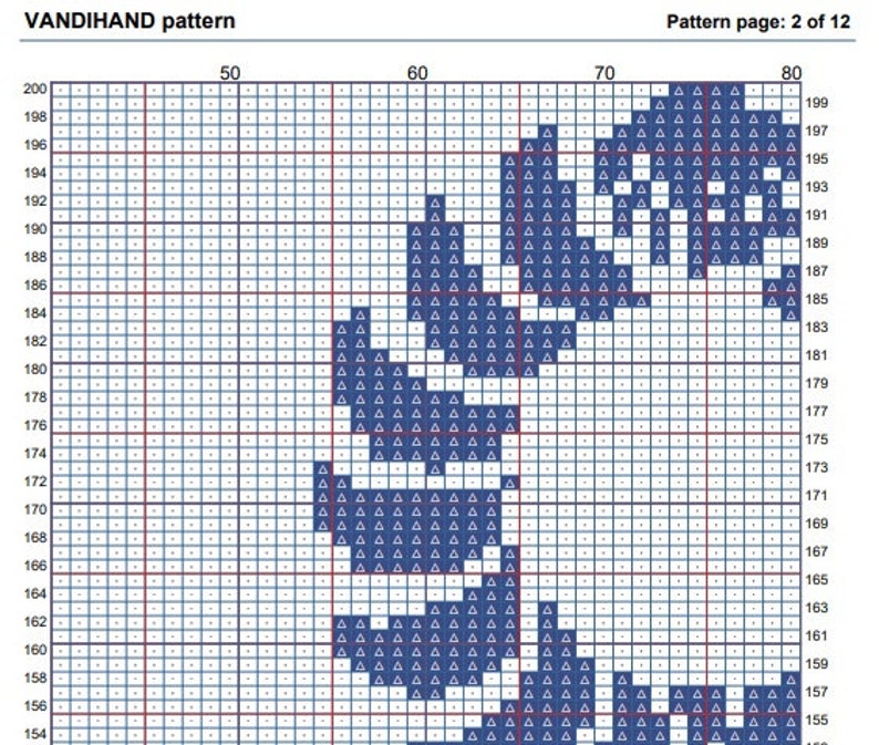 Anchor With Mermaids Crochet Afghan Pattern Graph - Etsy