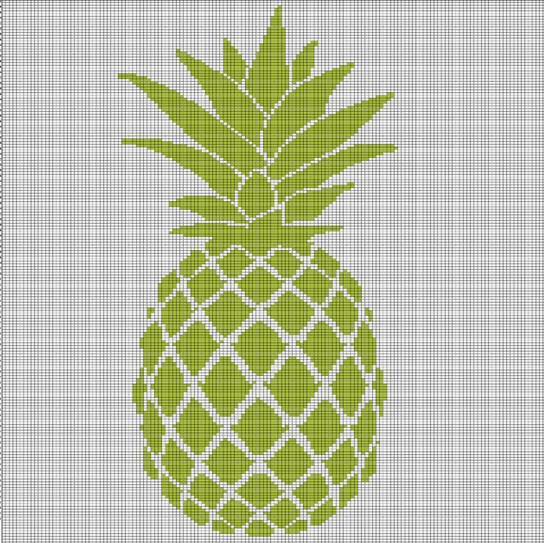 Pineapple Crochet Afghan Pattern Graph - Etsy