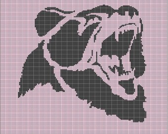 Bear Family Crochet Afghan Pattern Graph - Etsy