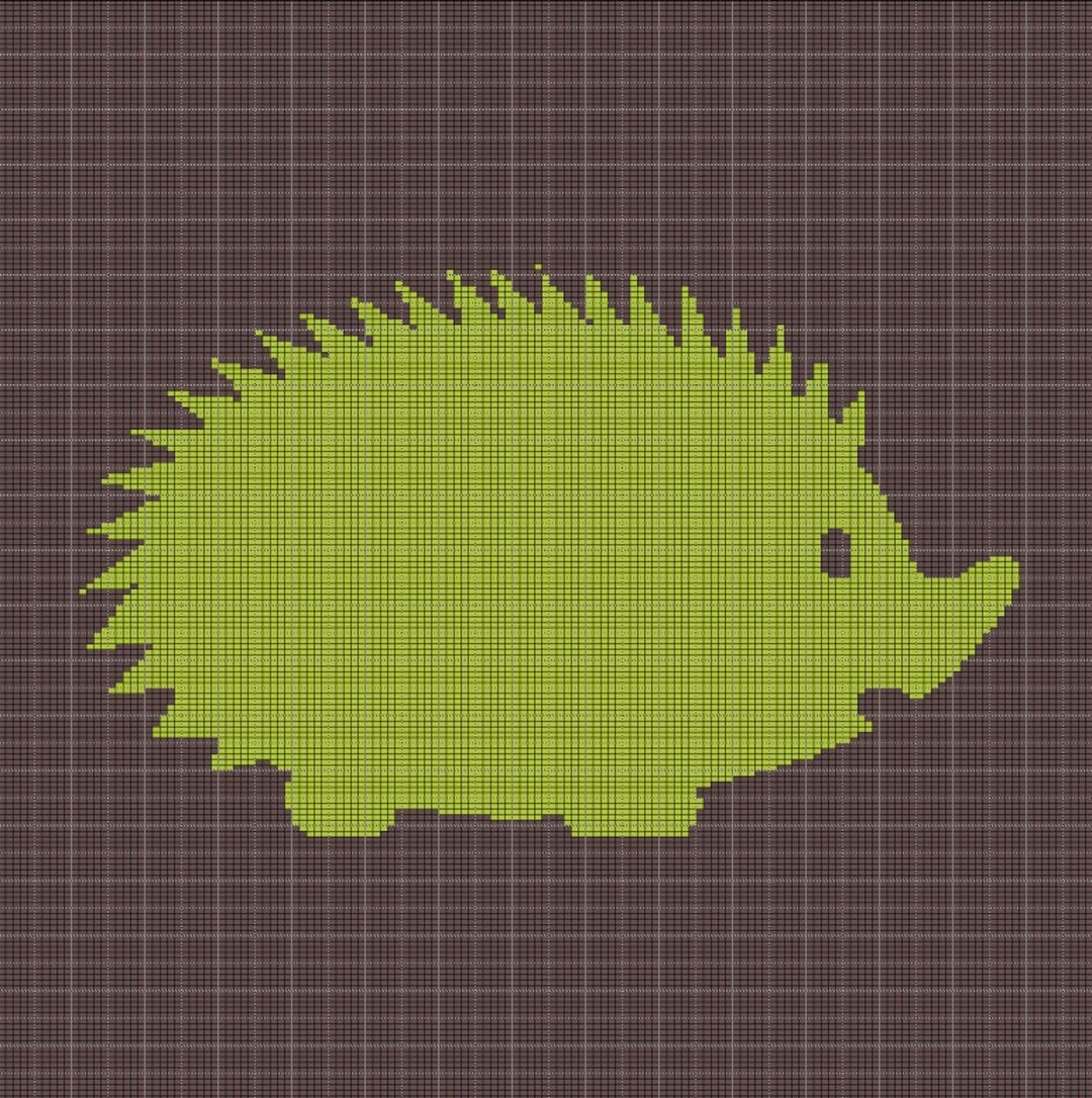 Hedgehog 2 Crochet Afghan Pattern Graph - Etsy