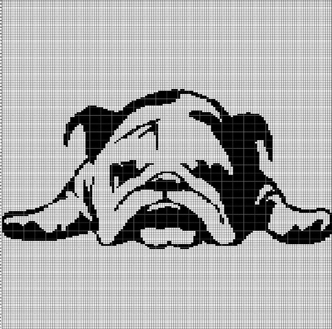 Sleeping Dog Crochet Afghan Pattern Graph - Etsy