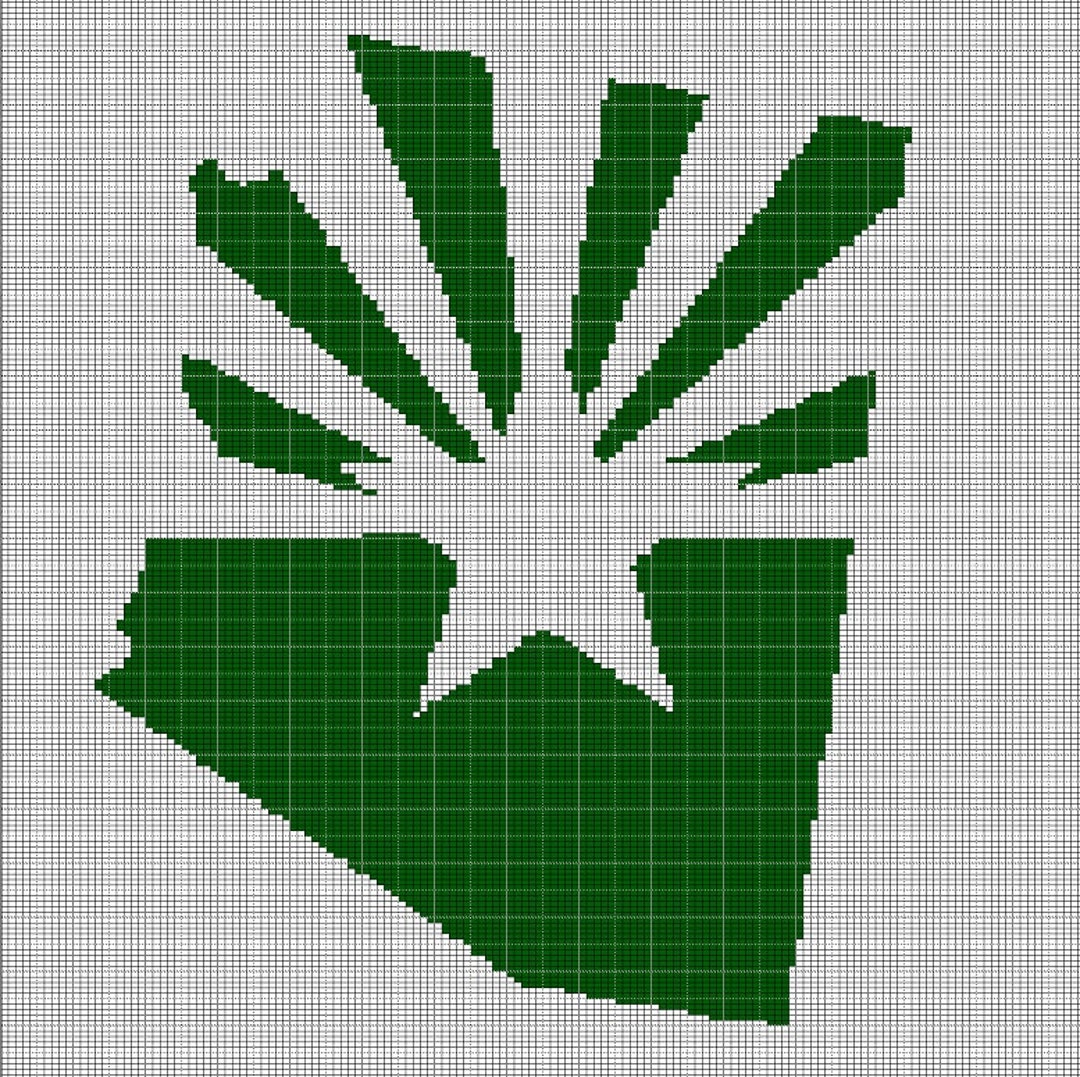 Arizona Star Crochet Afghan Pattern Graph - Etsy