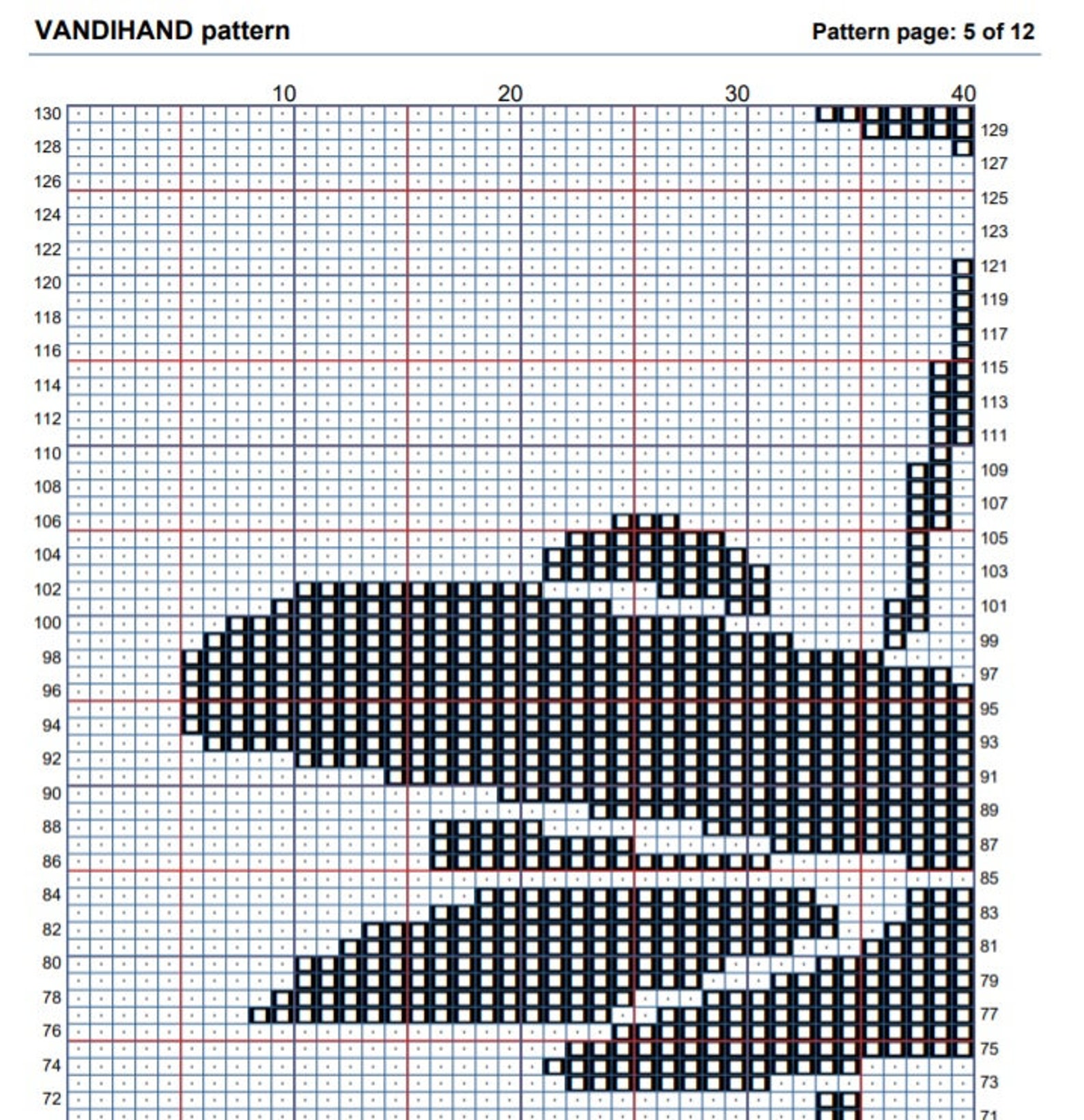 Airplane Crochet Afghan Pattern Graph - Etsy