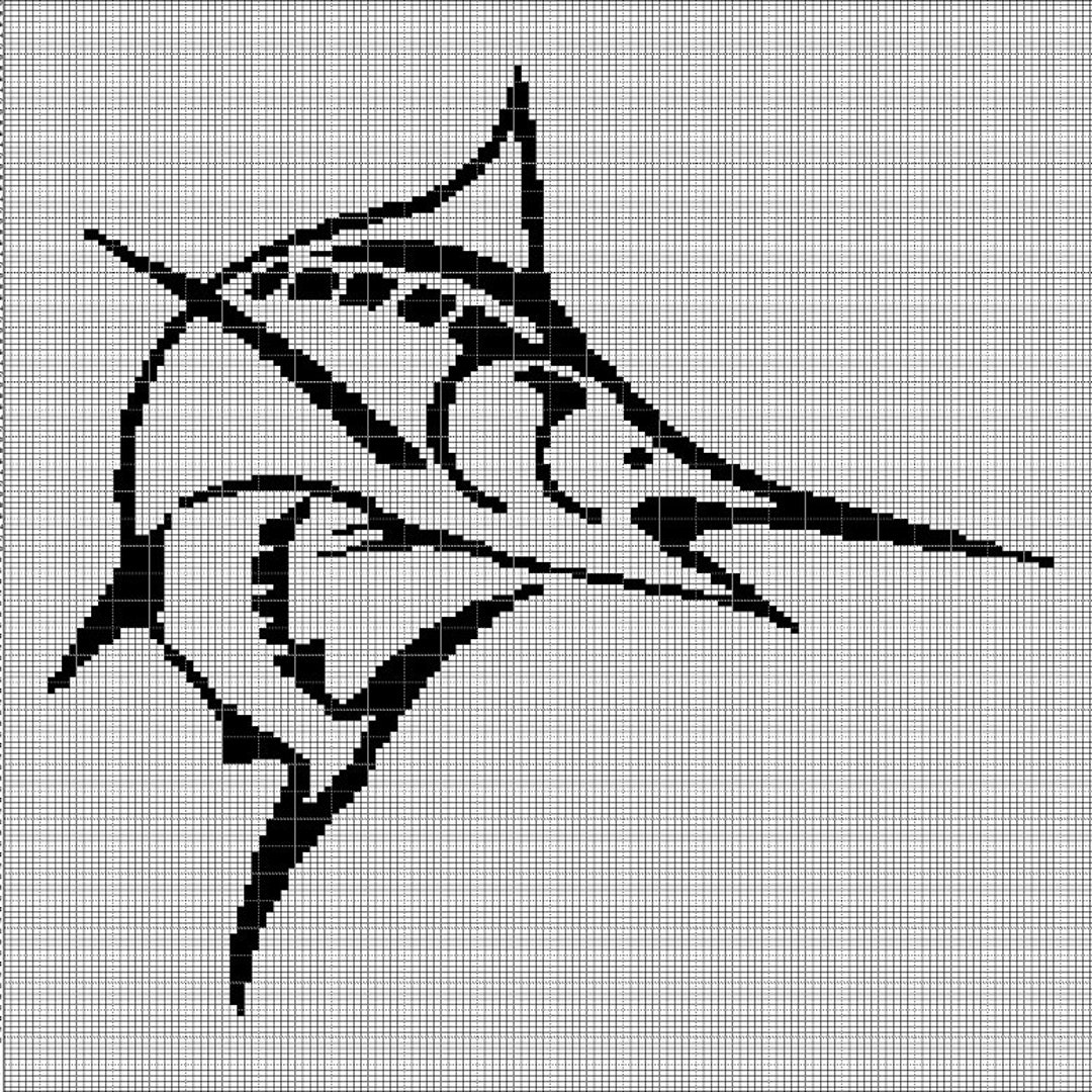 Marlin 3 Crochet Afghan Pattern Graph - Etsy