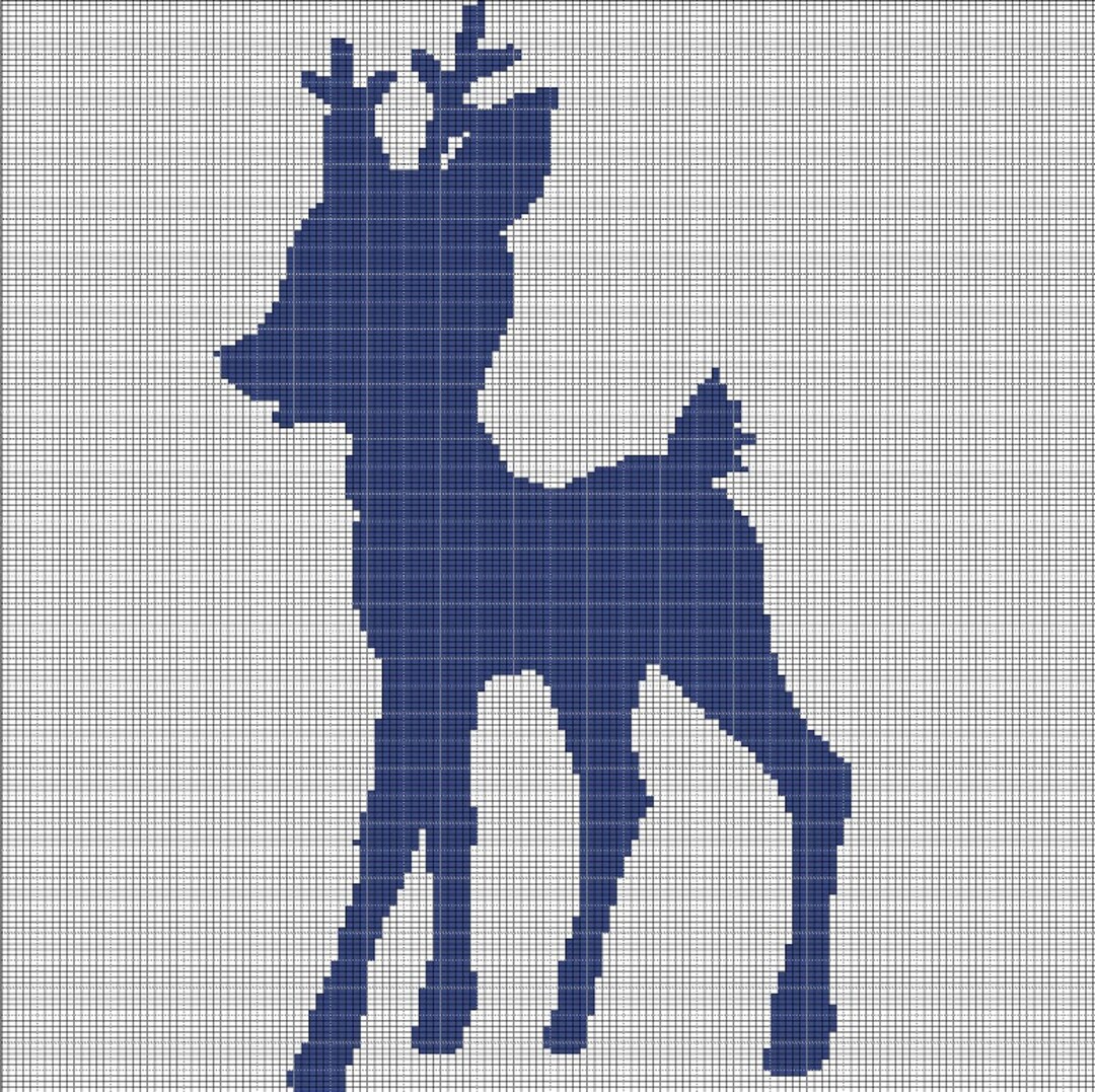 Little Reindeer 2 Crochet Afghan Pattern Graph - Etsy